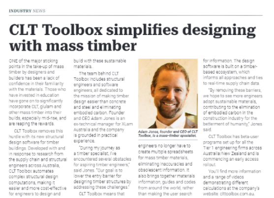 CLT Toolbox Simplifies Designing With Mass Timber - CLT Toolbox CLT Toolbox Simplifies Designing With Mass Timber - CLT Toolbox